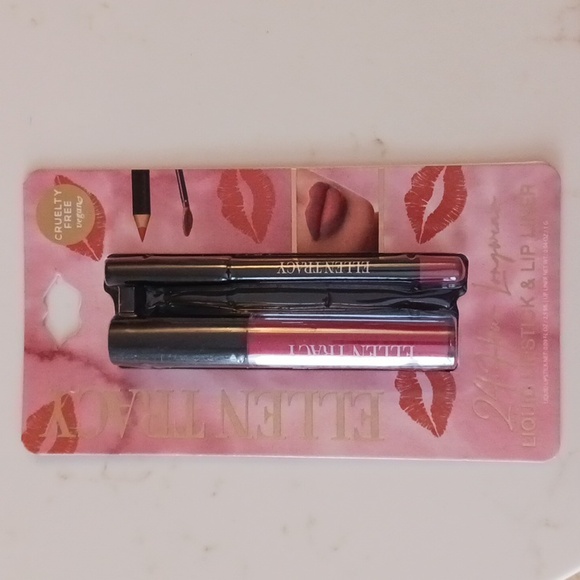 Ellen Tracy | Makeup | Liquid Lipstick And Lip Liner Ellen Tracy Cosmetics Makeup | Poshmark